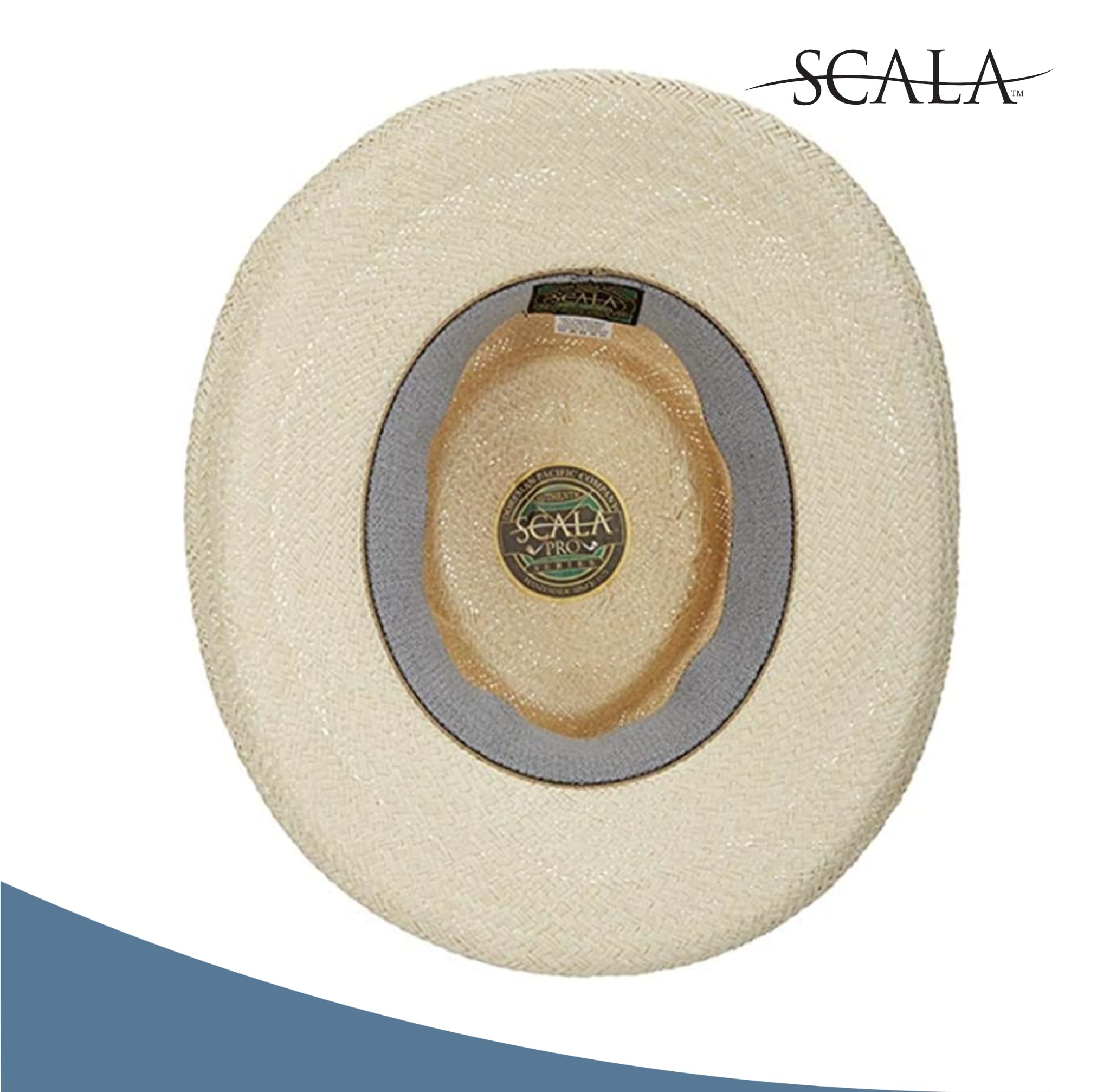 Scala Men's Palm Fiber Gambler, Natural, Large/X-Large