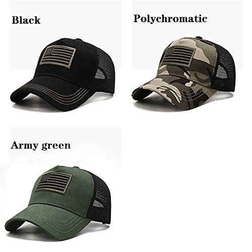 SACERKU American Flag hat,Tactical Embroidered Operator Cap,Baseball Cap,Unisex(Army Green)