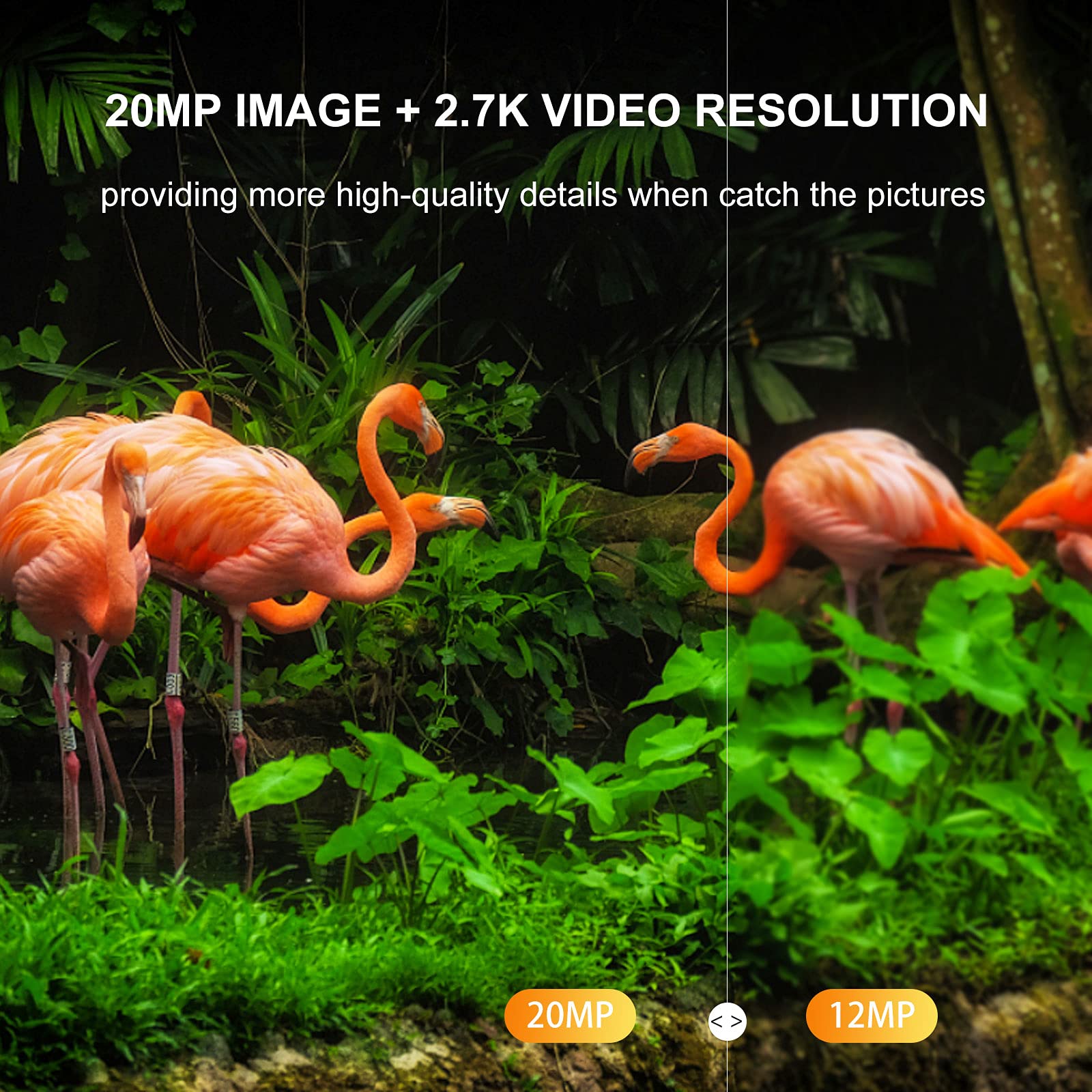 SESERN 2022 Upgrade Trail Camera 1520p 20mp, Game Camera with Night Vision Motion Activated and Ip66 Waterproof, Hunting & Game Cameras with 2.4" LCD 120¡ãdetecting Range 0.2s Trigger Time