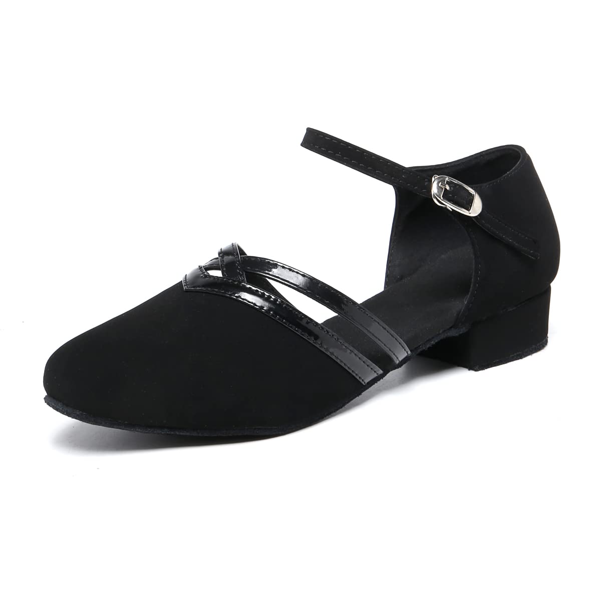 Women's Latin Dance Shoes Ballrooom Dance shoes Latin Salsa Bachata Shoes Closed Toe Ankle Strap Salsa Tango shoes