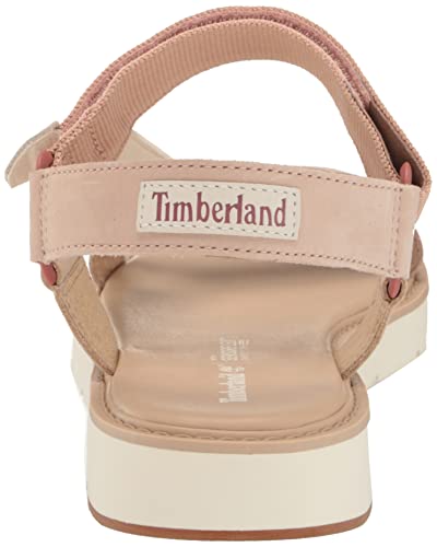 Timberland Women's Bailey Park F/L Strap Sandal, Light Beige Nubuck, 8.5