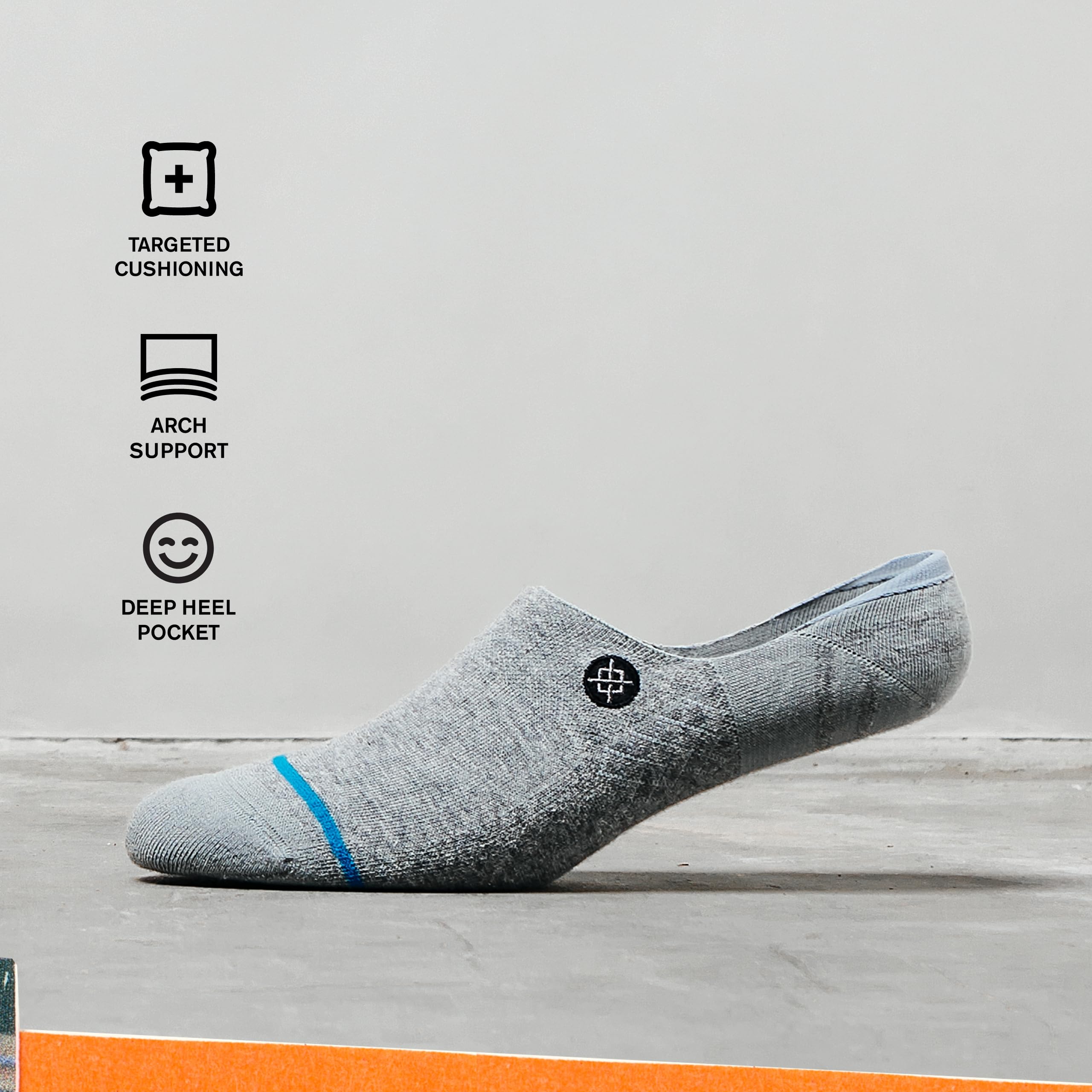 Stance Marit 3 Pack No Show Socks (Medium, Pink)