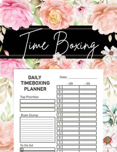 Time Boxing Book: Time Boxing Planner 2022-2023, Planner 2023-2024 Time Block, Time Block Journal, Daily Time Block Planner, Time Boxing Planner, Time Boxing Journal