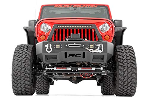 Rough Country 8" Front Tubular Fender Flares for 07-18 Jeep Wrangler JK - 10531