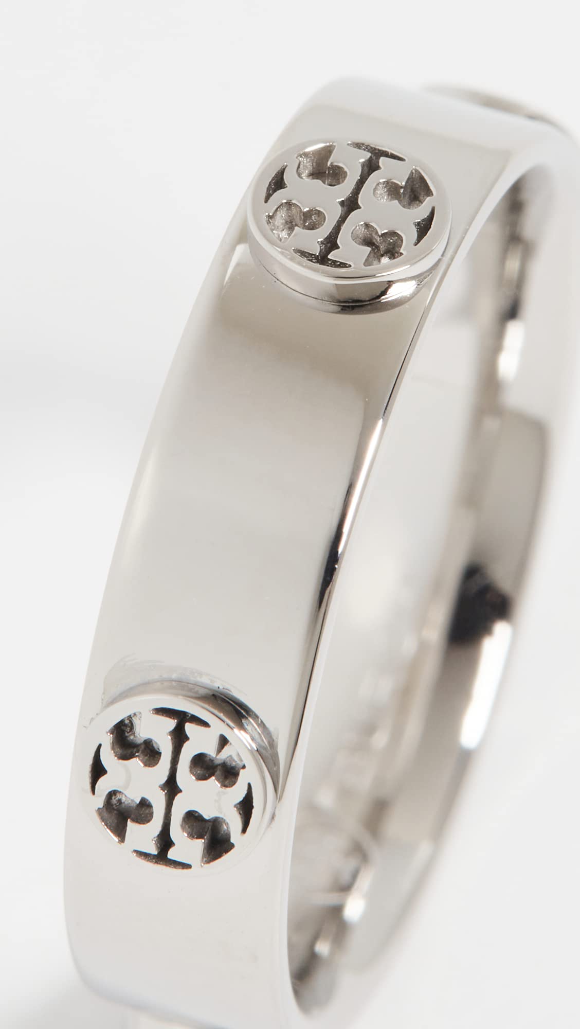 Tory Burch Women's Miller Stud Ring, Tory Silver, 7