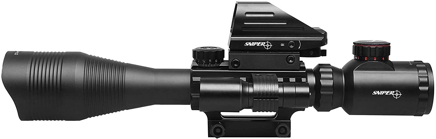 ST 4-16x50 Scope Combo Includes Laser Sight and Holographic Dot Sight