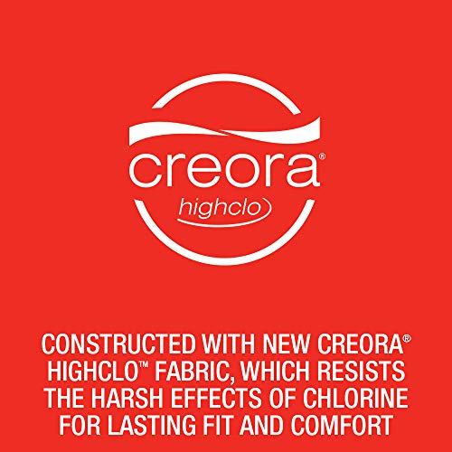 Speedo Girl's Swimsuit One Piece Mesh Splice Thick Strap