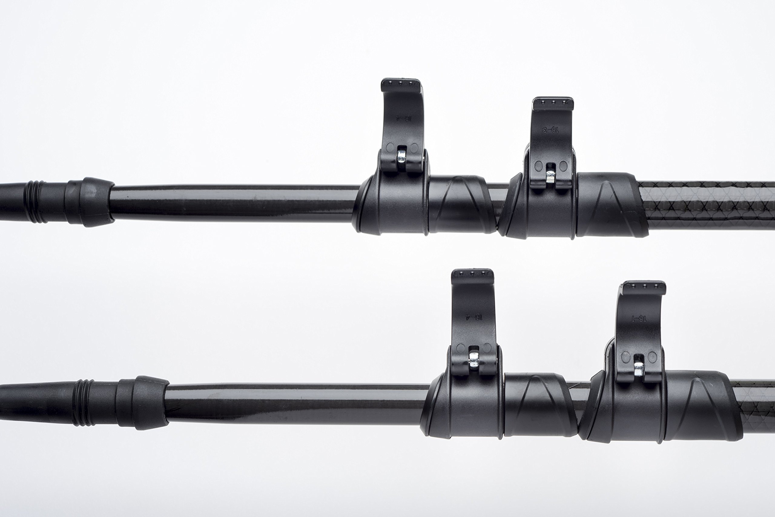 Pair of PaceMaker Stix Carbon Fiber AT-6" Trekking Poles with Extended Life Rubber Feet and Attachments