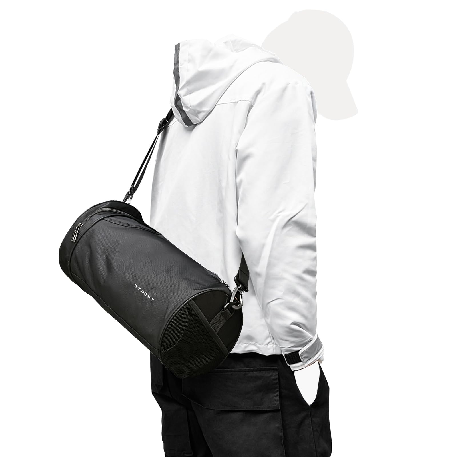 Sports Gym Bag for Men and Women Workout Bags Mens Gym Bag Black Small
