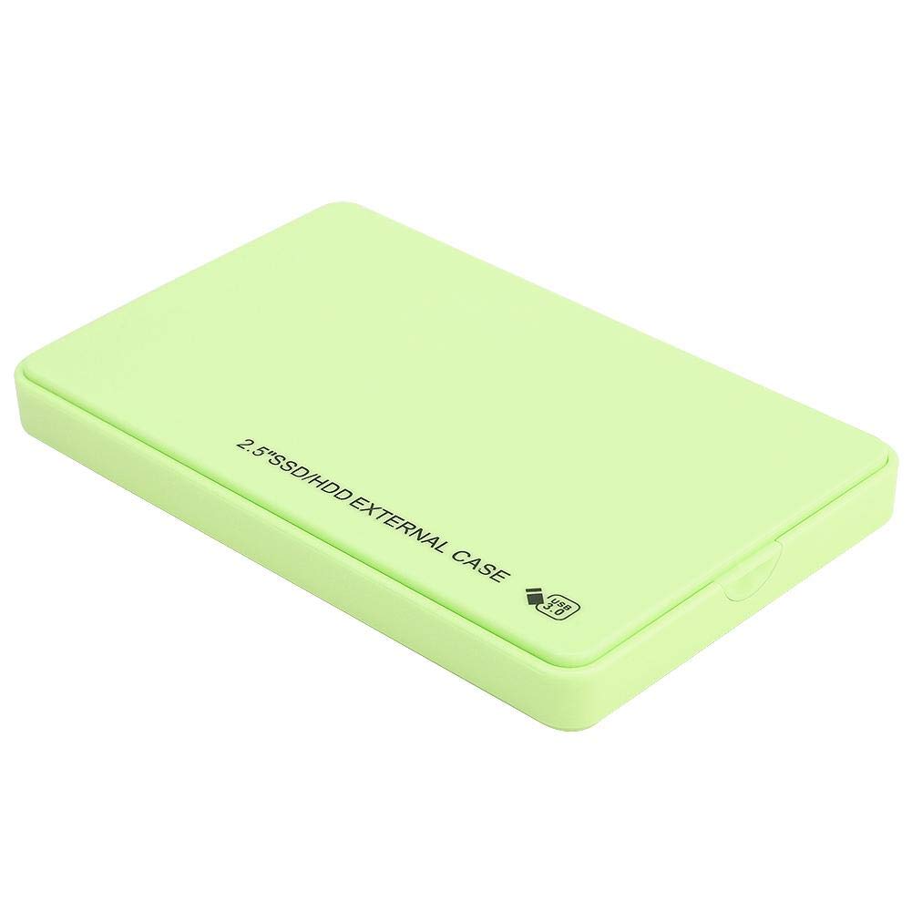 Sugoyi High-Speed USB 3.0 Interface Hard Drive External Case, HDD Box, ABS Material 5GB/ps Ultra-Thin for WINDOWS7/XP/Vista 2.5-Inch Hard Drives(Green)