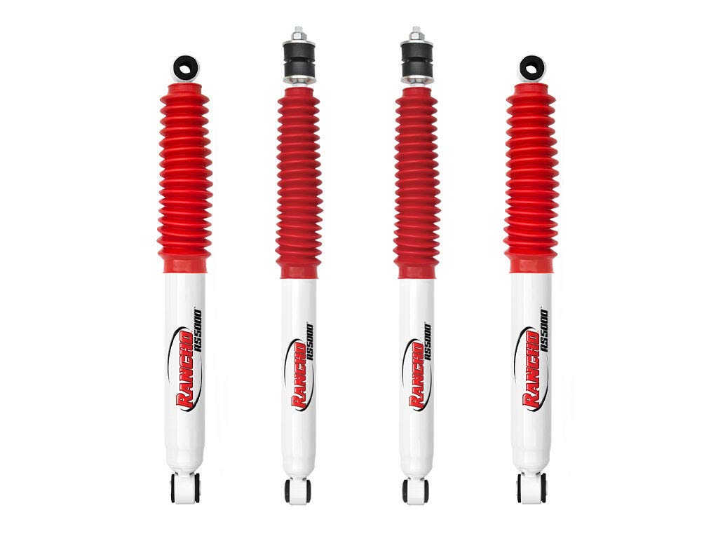 Rancho RS5000 Shocks Set Compatible with 2005-2016 Ford F-250 / F-350 Super Duty 4WD w/ 2-3" leveling lift kits