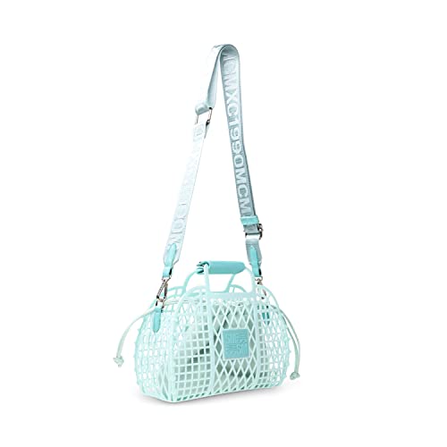 Steve Madden Screen Mesh Basket Bag, Mint