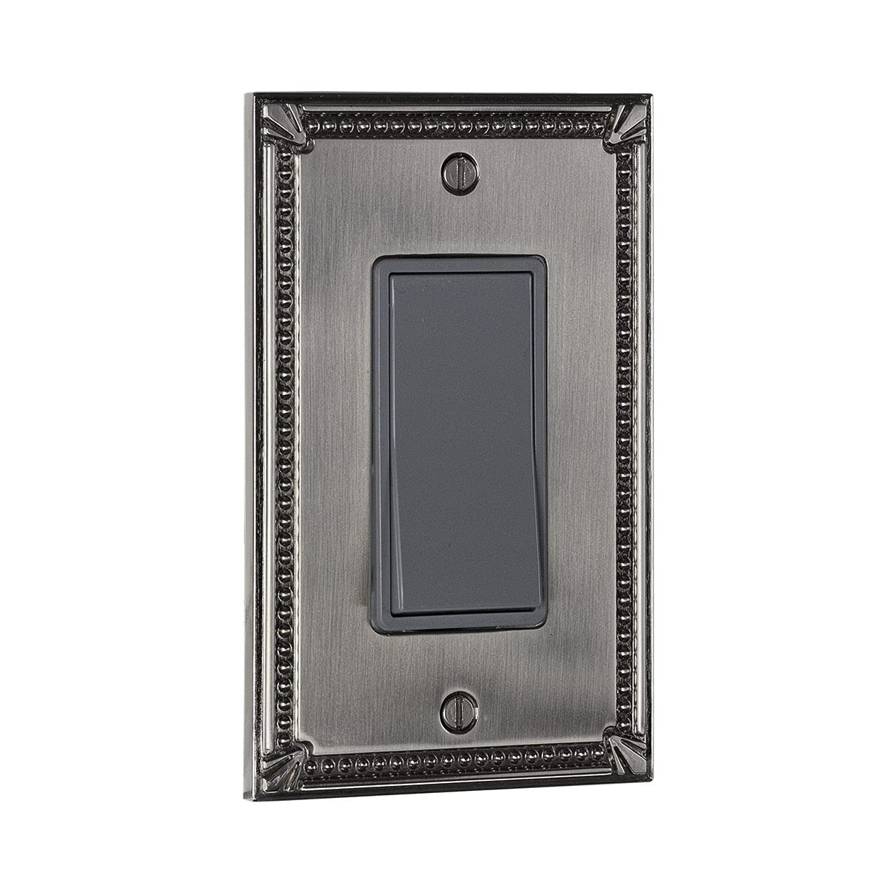 Richelieu Hardware BP861195 Traditional 1-Gang Decora Wall Plate, Brushed Nickel