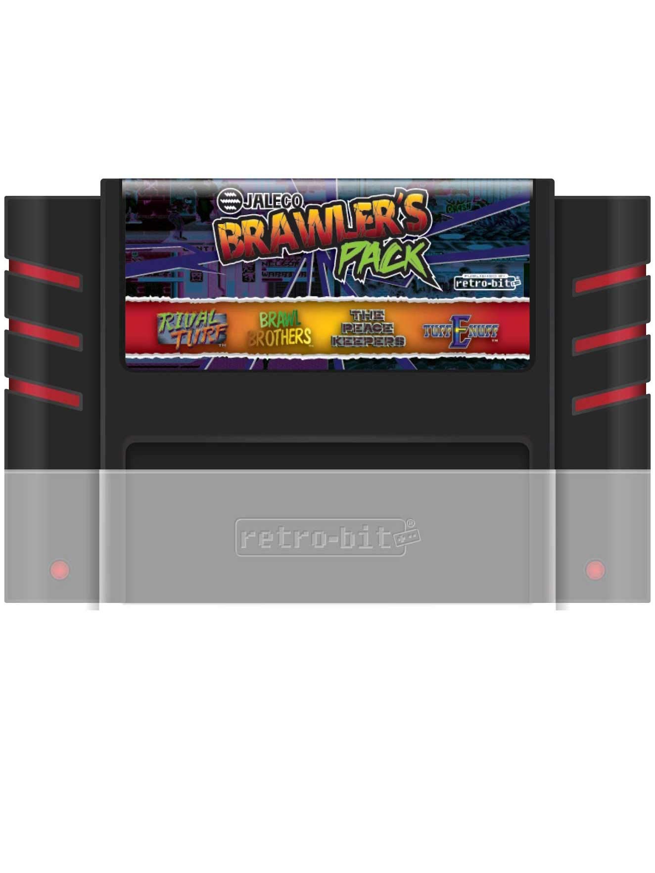 Retro-Bit Jaleco Brawler's Pack SNES Cartridge - 4 Games in 1 - Super NES