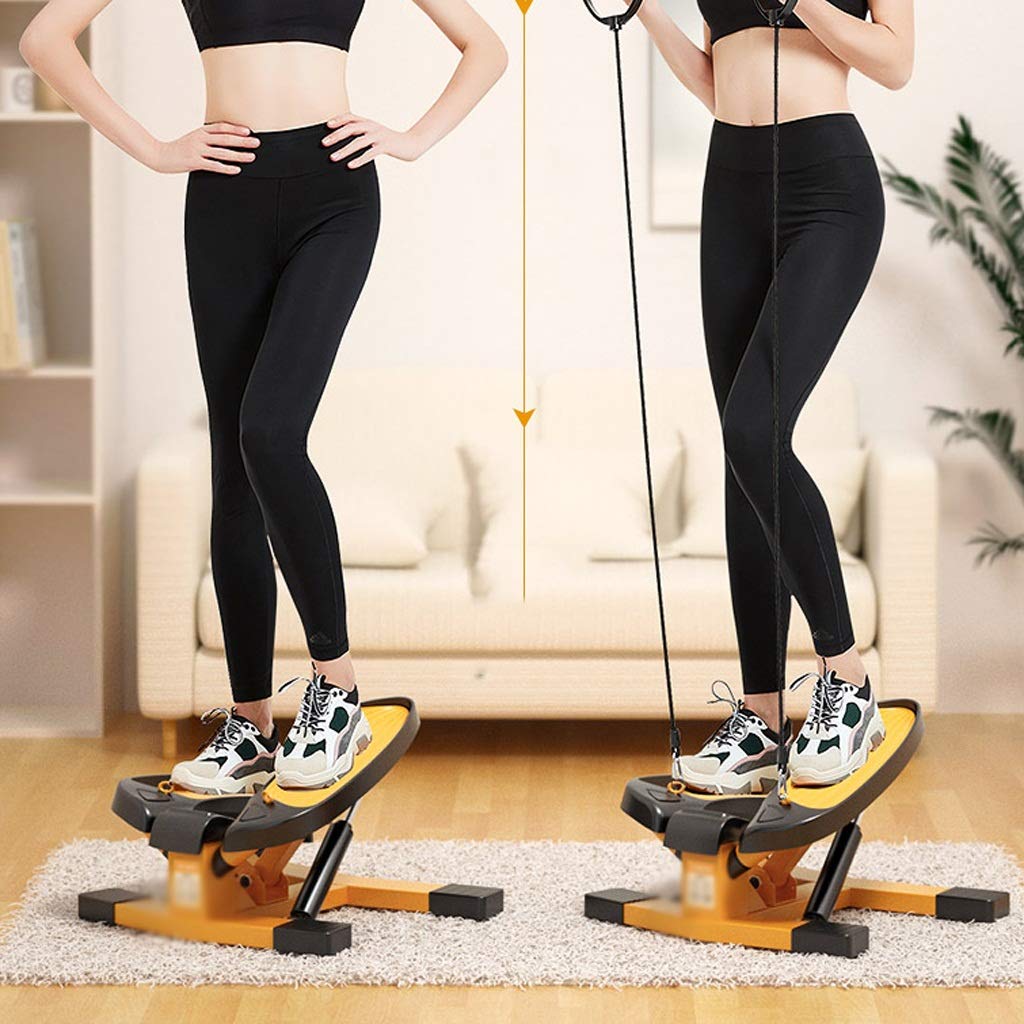 YFDM Fitness Stepper, Multi-Function Household Hydraulic Mini Pedal Indoor Sports Twist Steppers