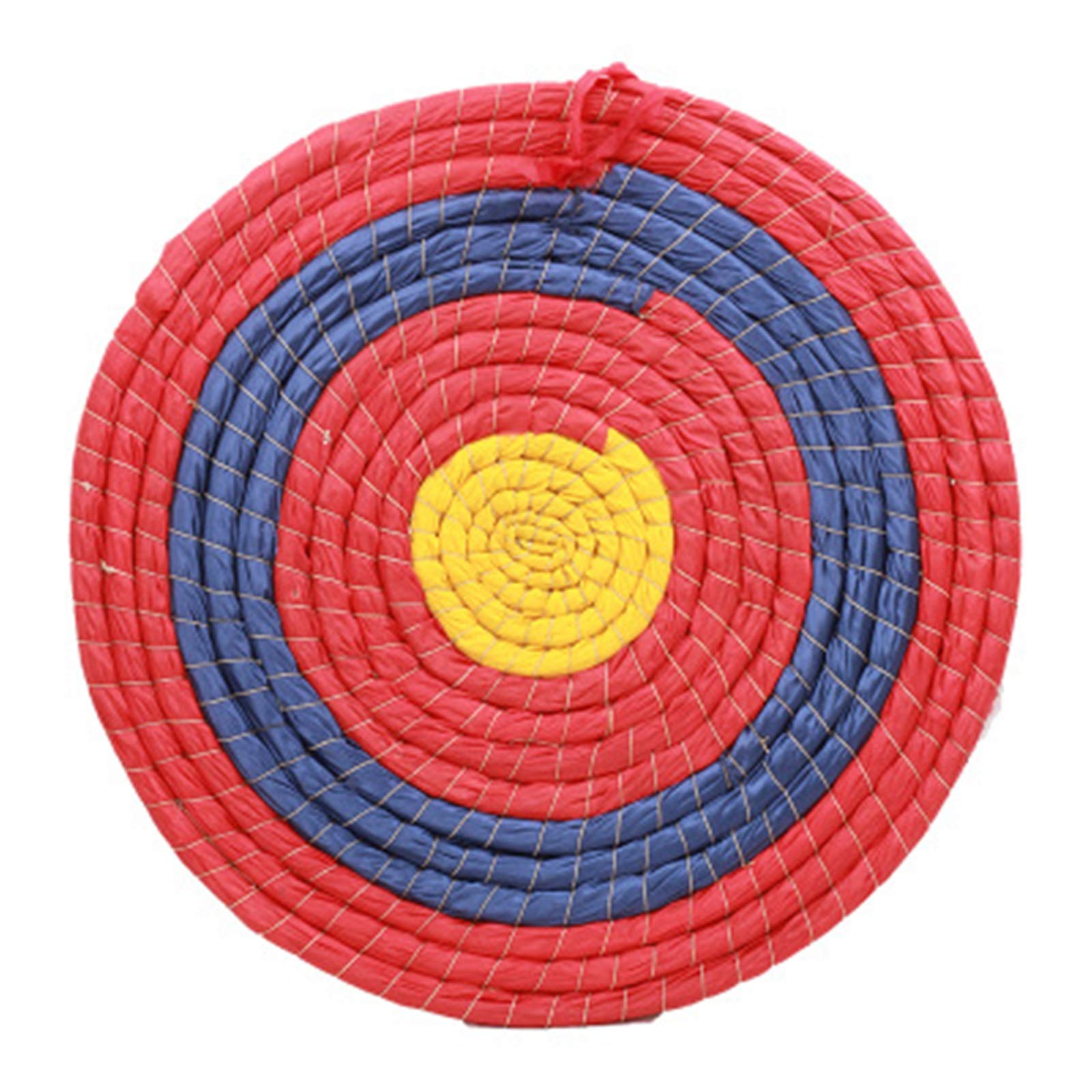 Teerwere Outdoor-Shooter Archery Target Solid Straw Round Shooting Bow Coloured Rope Target (Color : Coloured, Size : 50x50x2cm)