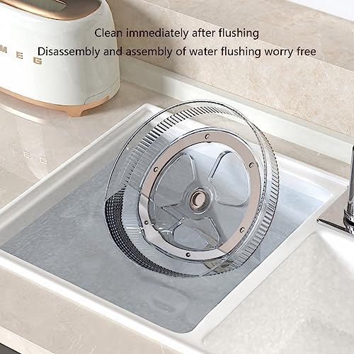 Turntable Spices Rack Organizer Bathroom Kitchen Cabinet 360Rotating Food Storage Container For Countertop Refrigerator Clear Plastic Lazyssusan Turntable Bathroom Large Capacity Durable Material
