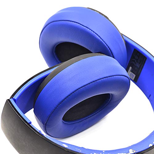 PS4 Earpads Upgrade Foam Replacement Compatible with Sony ps4 Gold Wireless Headset PS3 PS4 7.1 Virtual Surround Sound CECHYA-0083 Headset, Softer Small Sheepskin ,High-Density Noise Cancelling Foam