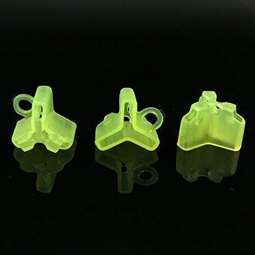 Towejo Fishing Hook caps Set Treble Hook Bonnets Covers in Different Sizes Fishing Tackle Accessories Kit (Yellow, 100pcs)