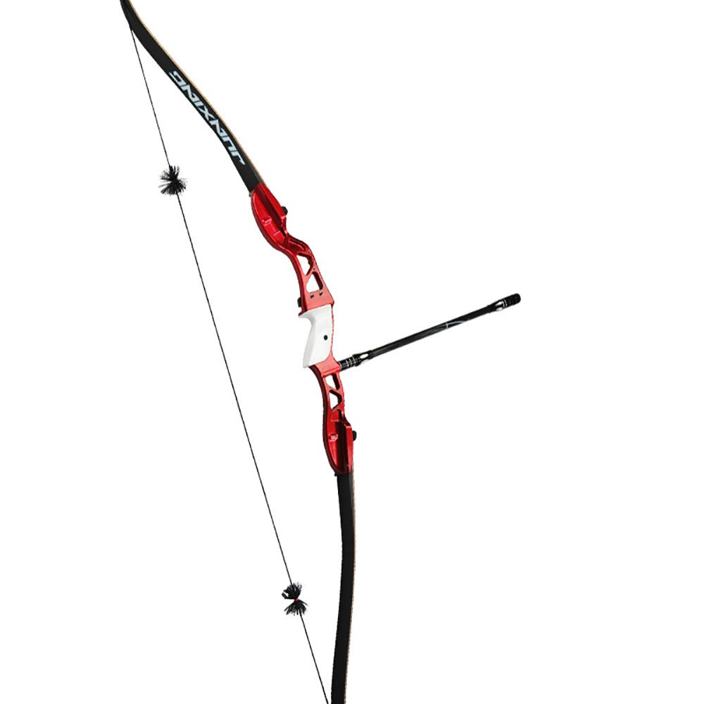 SHARROW 18” Archery Carbon Bow Stabilizer Aluminum Alloy Balance Rod System Extend Bar for Recurve Bow Compound Bow (Silver)