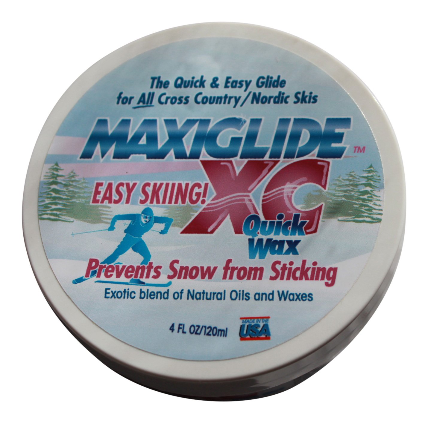 Ski Wax Maxiglide XC Quick Wax For all Cross Country Nordic Skis - 4fl oz container