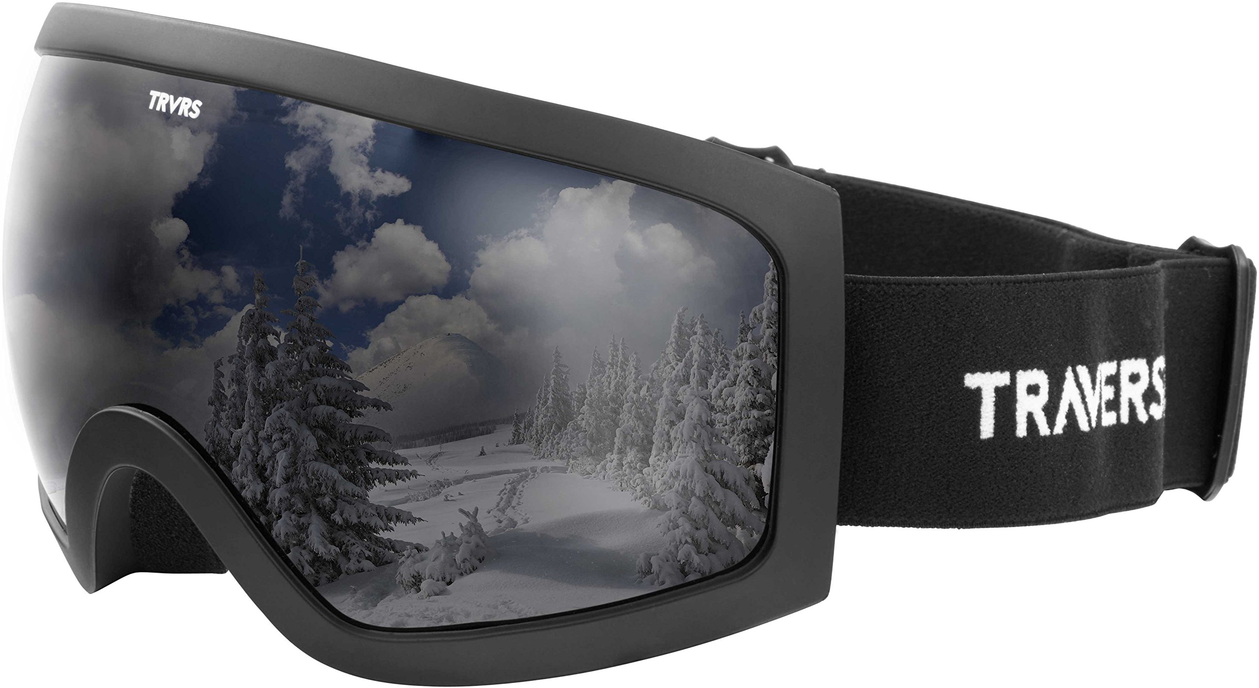 Retrospec Traverse G1 Ski, Snowboard, and Snowmobile Goggles, Obsidian / Smoke Lens
