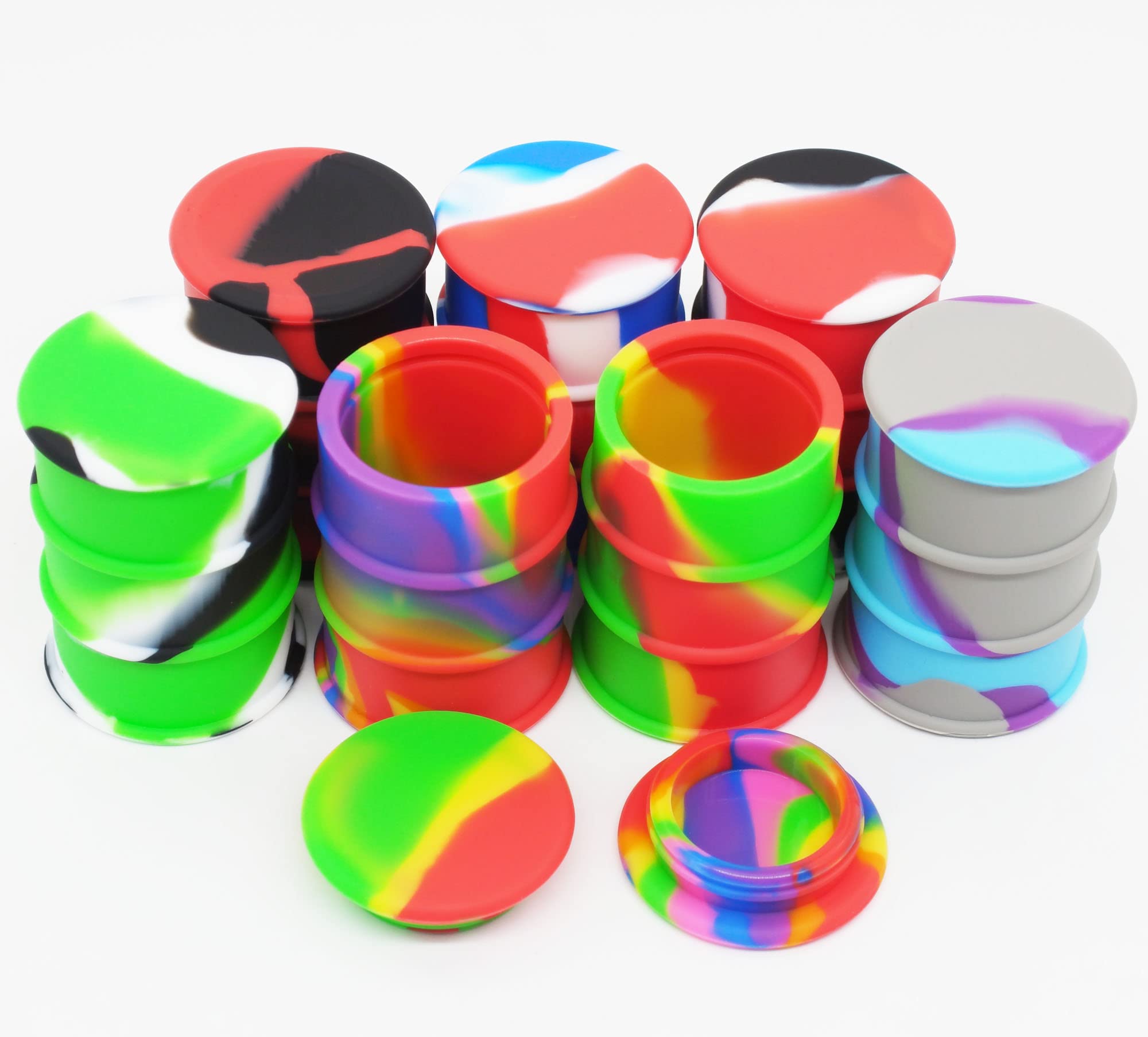 vitakiwi 26ml Barrel Silicone Container Non-stick Concentrate Food Storage Jars For Wax (10)