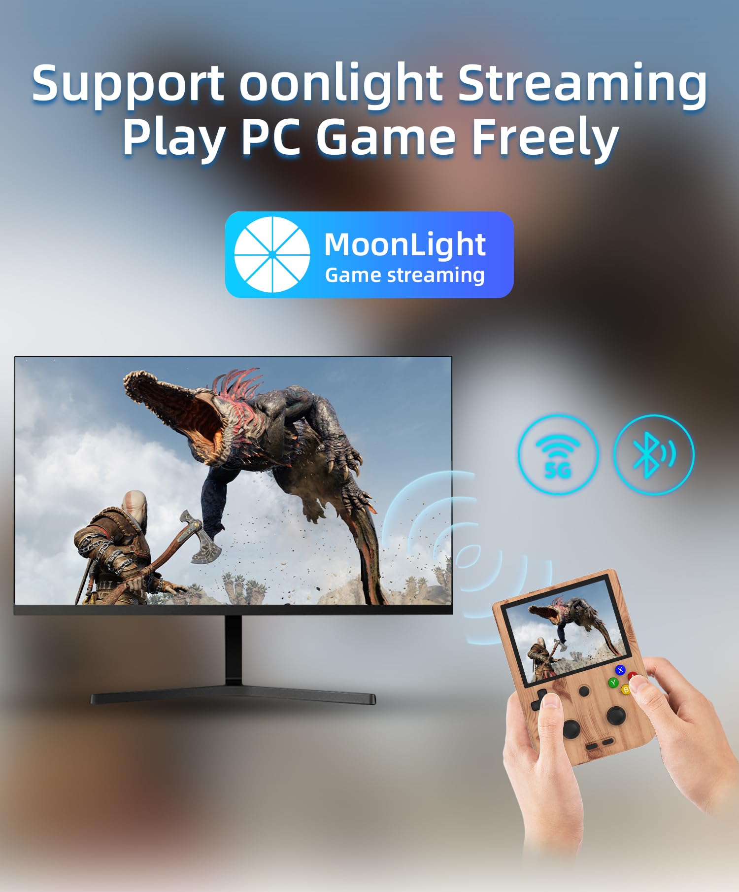 RG405V Retro Handheld Game Console Android 12 System 4ββ IPS Touch Screen Game Player Built-in 128G TF Card 3154 Classic Games 5500 mAh Battery Compatible with Bluetooth and WiFi