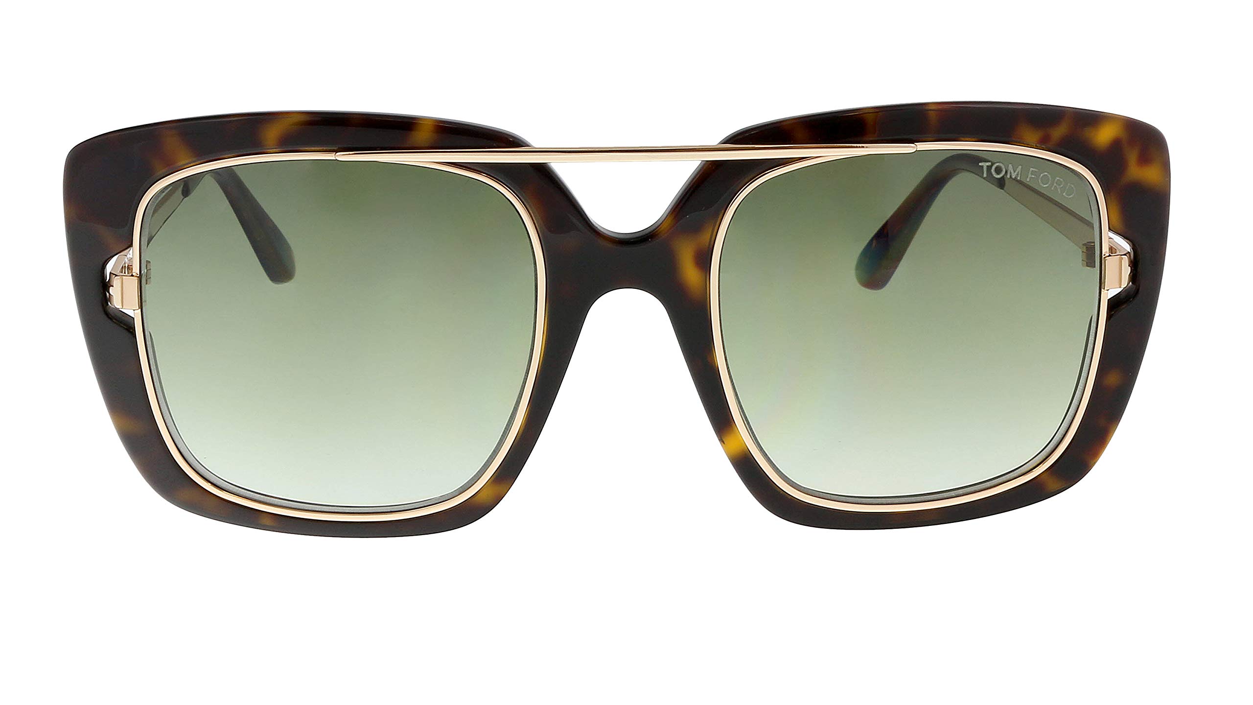 Sunglasses Tom Ford FT 0619 52P Dark Havana/Green Gradient