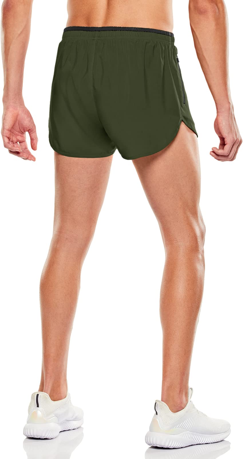 TSLA Men's Active Running Shorts, 3 Inch Quick Dry Mesh Jogging Workout Shorts, Gym Athletic Marathon Shorts, 2.5 Inch Marathon Short Black, Small