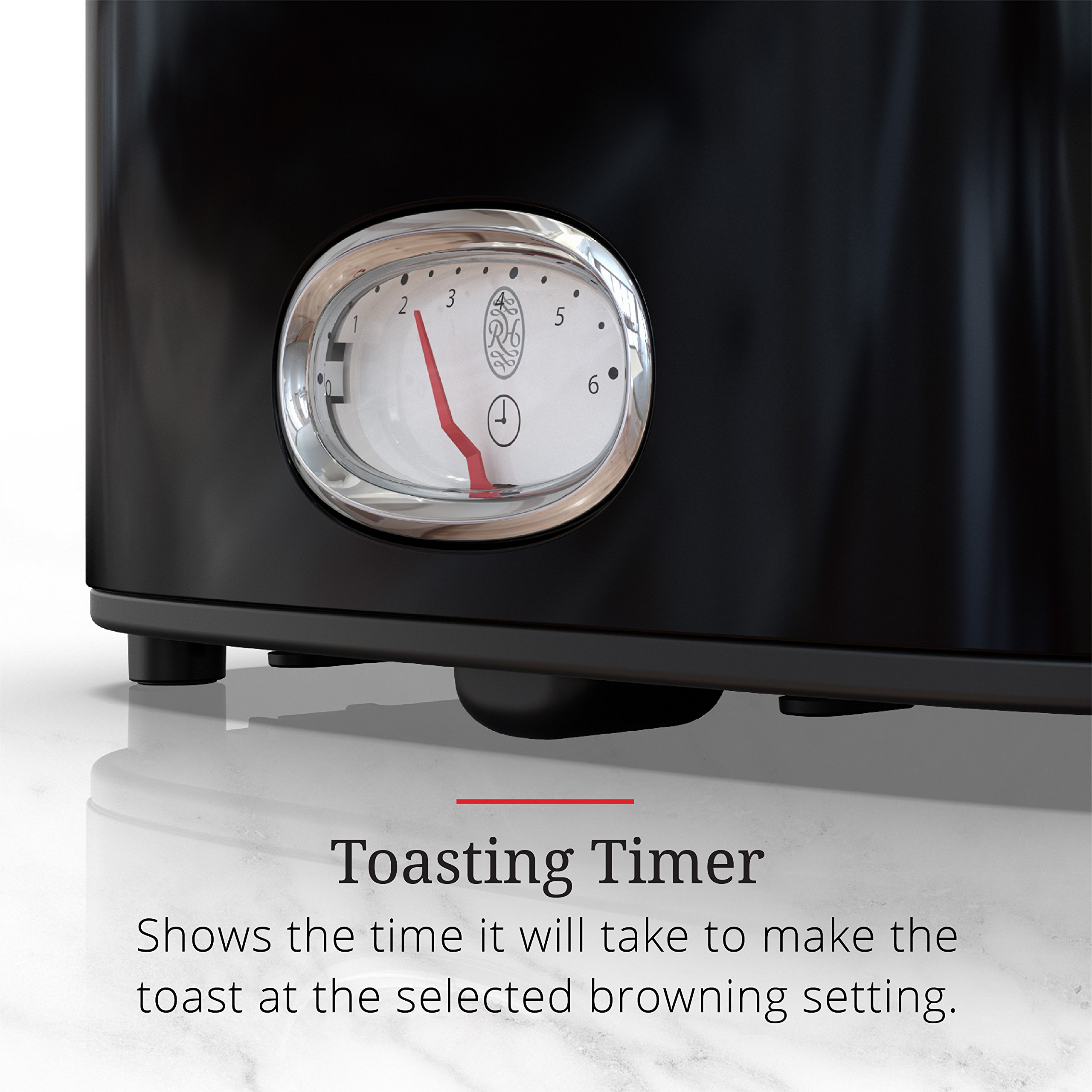 Russell Hobbs TR9150BKR 2-Slice Toaster, Black