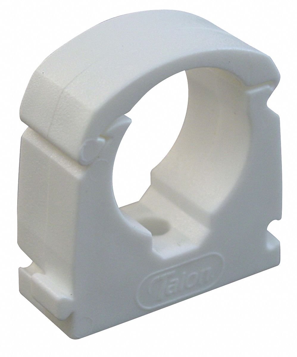Pipe Clip, 3/4 In, PEX, White