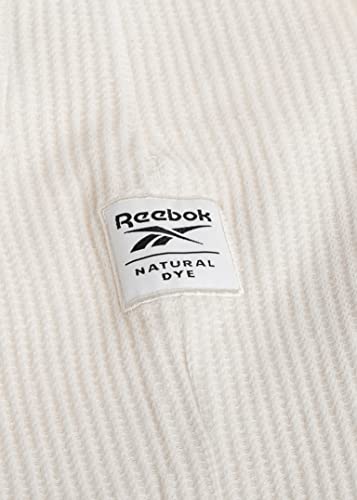 Reebok Men's Standard Shorts, Non-Dyed Off-White/Natural Dye, Medium