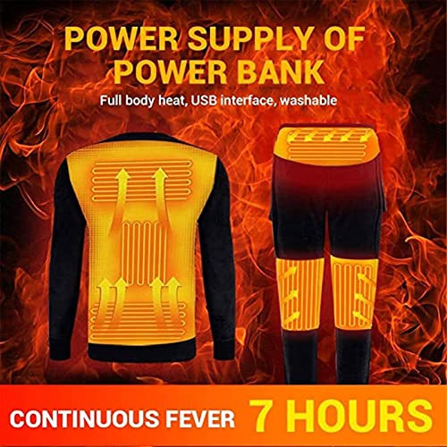 TOYTAG Thermal Underwear, Sport Base Layer Long Sleeve Jersey + Quick Dry Pants Underwear for Training Ski Running Hiking Black