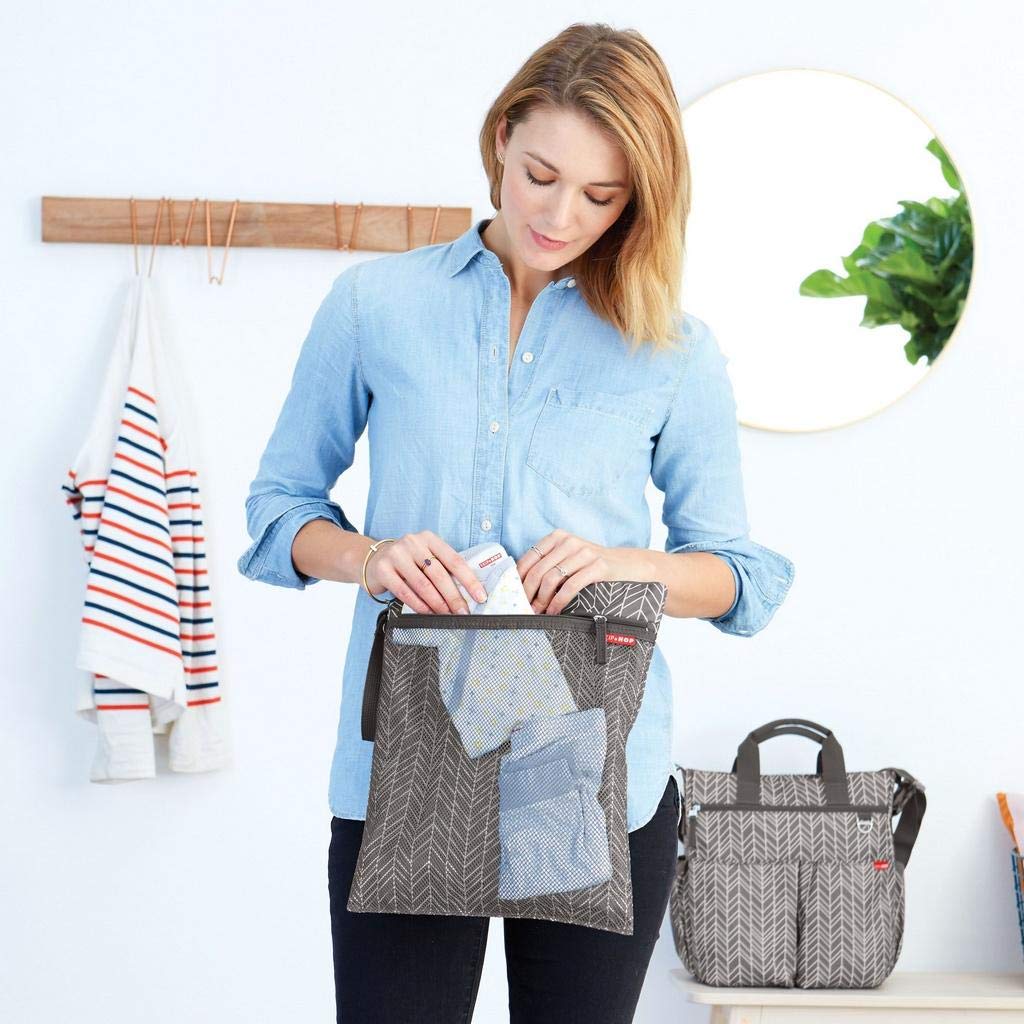 Skip Hop Wet Dry Bag, Grab & Go, Grey Feather