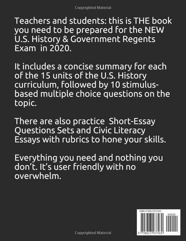 U.S. History & Government Regents Prep 2020: Ultimate Guide to the New Framework