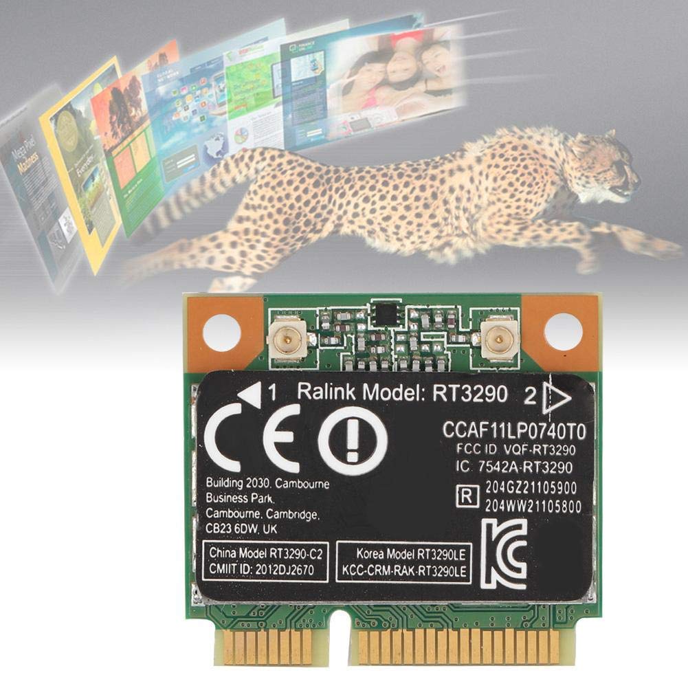 Wireless Network Card, RT3290 Mini PCI E Port WiFi Wireless Network Card, 150Mbps High Speed PCI E Bluetooth Network Card