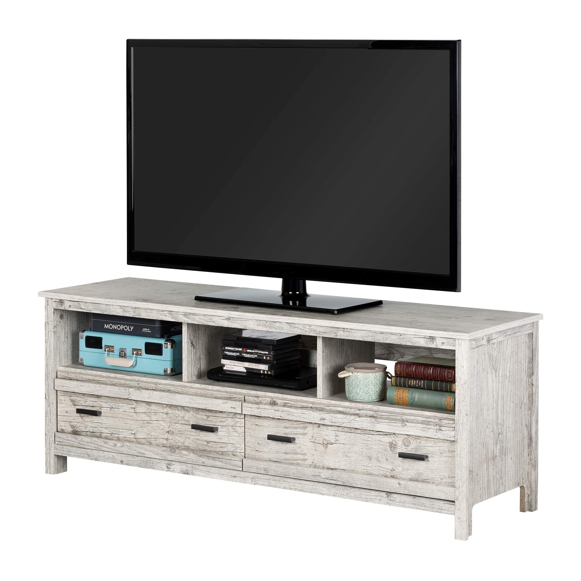 South Shore Exhibit Stand for TVs up to 60'', Seaside Pine