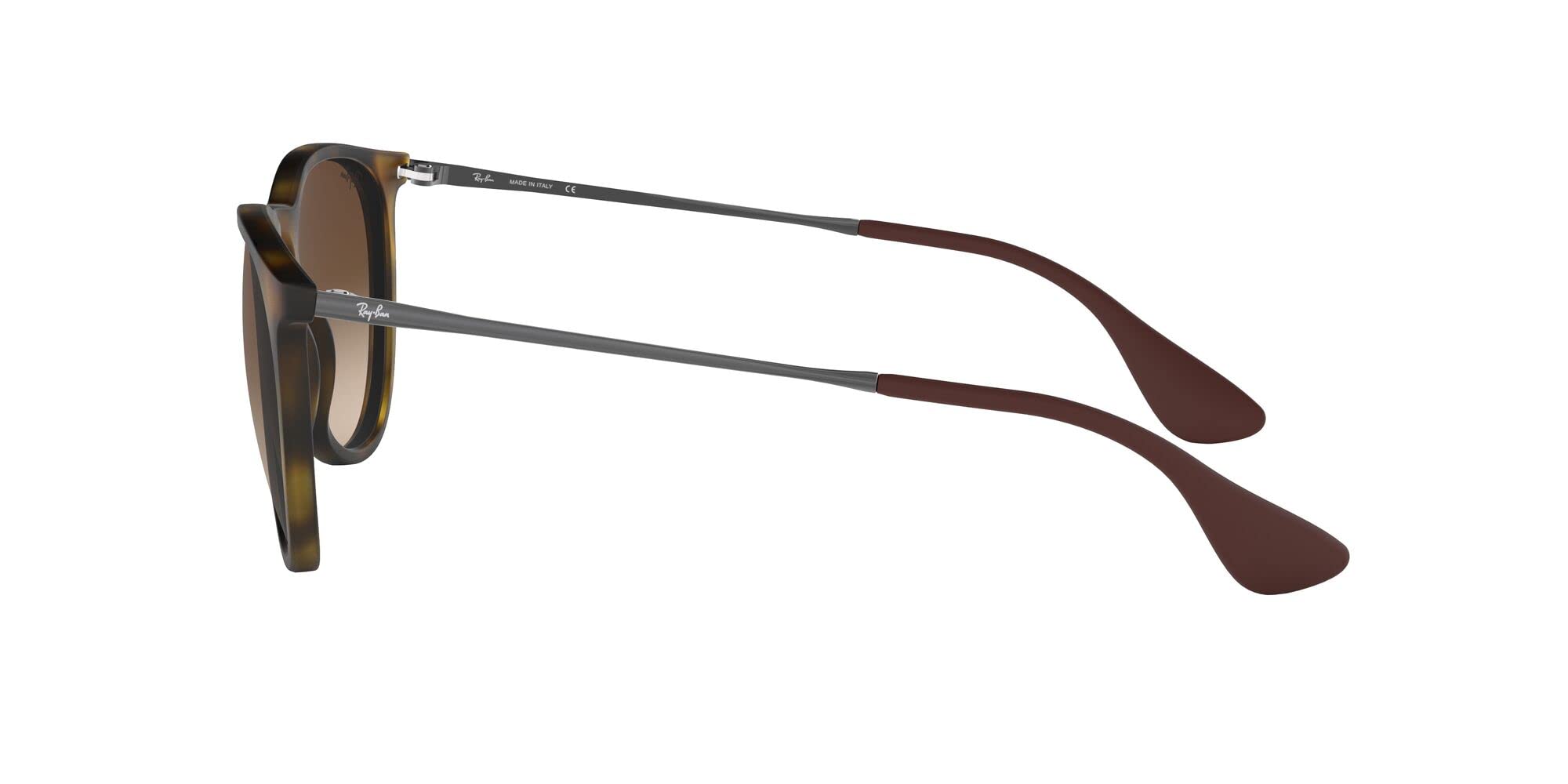 Ray-Ban Erika RB 4171 Sunglasses Rubberized Havana / Brown Gradient