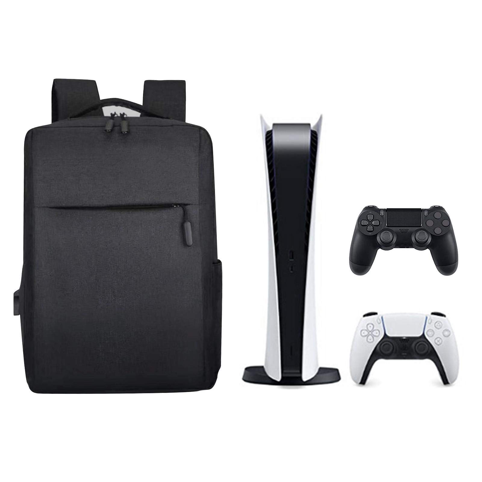 Travel Laptop Backpack for PS5 Adjustable Travel Carry Case Waterproof Carrying Backpacks Protective Storage Bag - Portable Oxford Handbag for PS5 Game Console