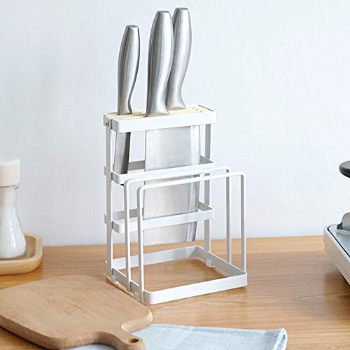 ZH1 Household Multifunctional Cutting Board Rack, Kitchen Storage Knife Rack, Bottom Non-Slip Design, Can Put Knives, Pot Covers, Cutting Boards.