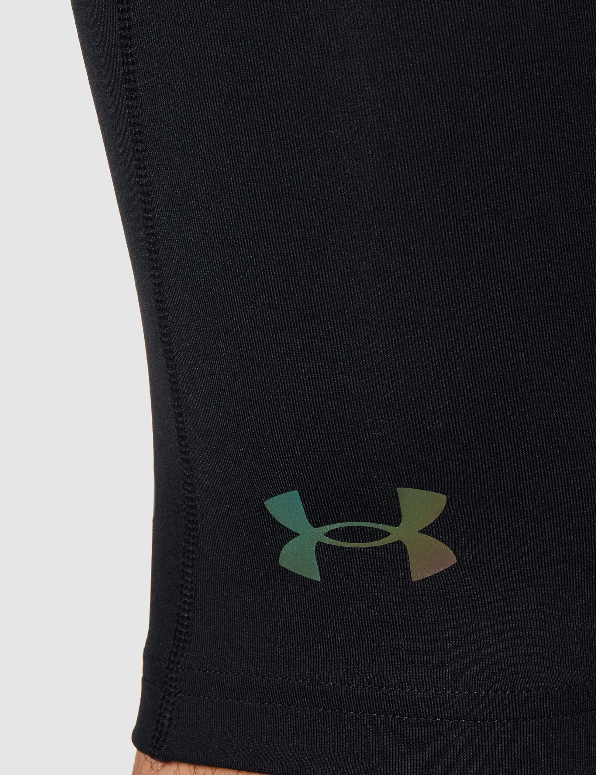 Under Armour Men's HeatGear RUSH 2.0 Long Shorts , Black (001)/Reflective , X-Large