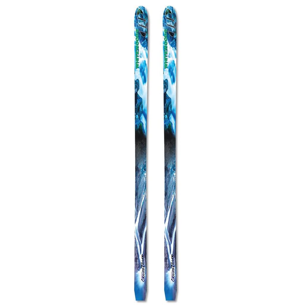 Whitewoods Junior Laminated Wood Core Lightweight Cross Touring Skis with Powder Tip, 137