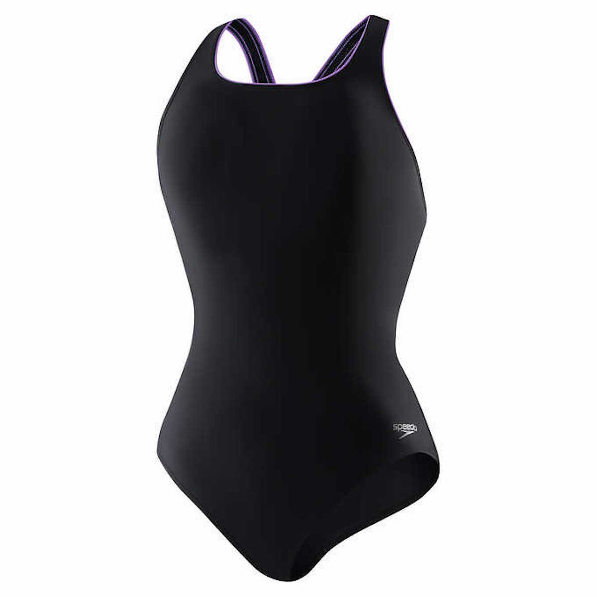 Speedo Women's Ultraback Racerback Athletic Training One Piece Swimsuit, 6 - Speedo Purple