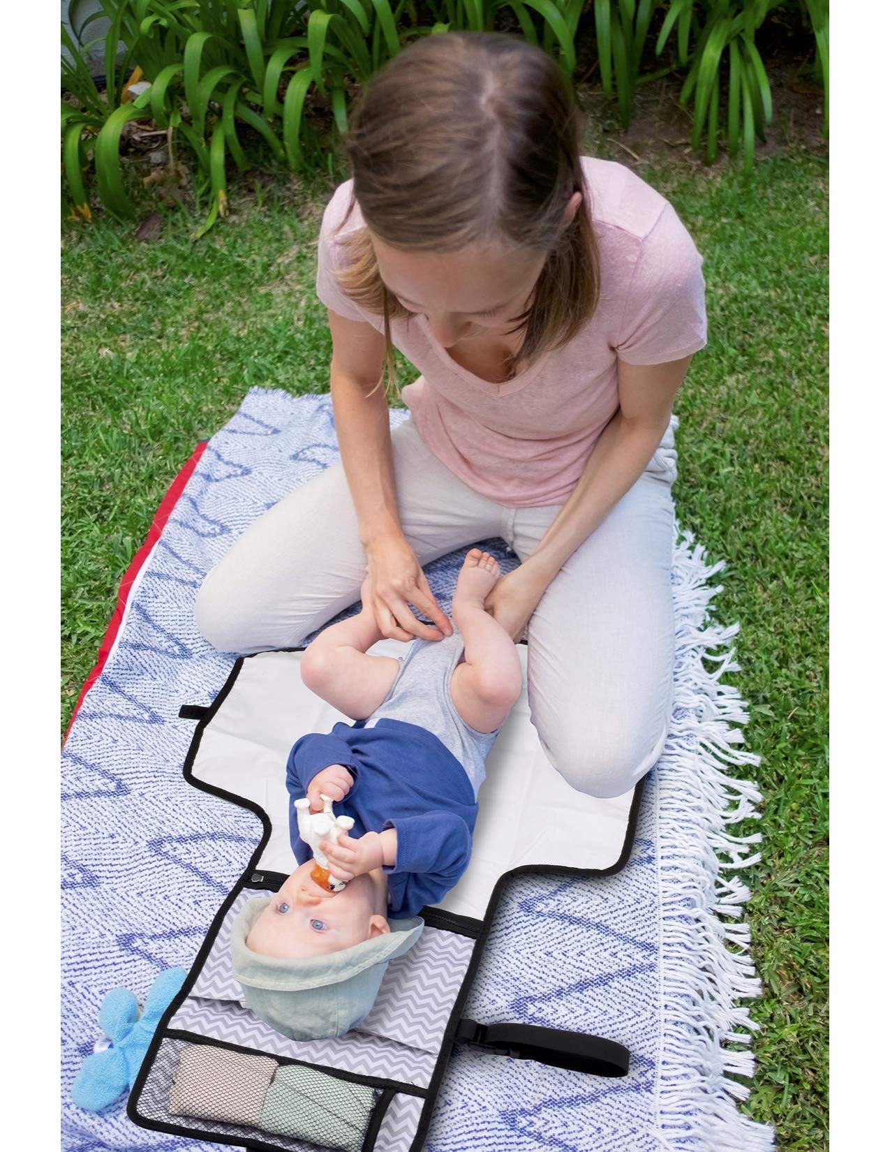 Rush Select Portable Diaper Changing pad, Travel Diaper Changing mat, Waterproof, Wipe Clean, Travel Changing Station, Changing Table Pads, Baby Changing mat