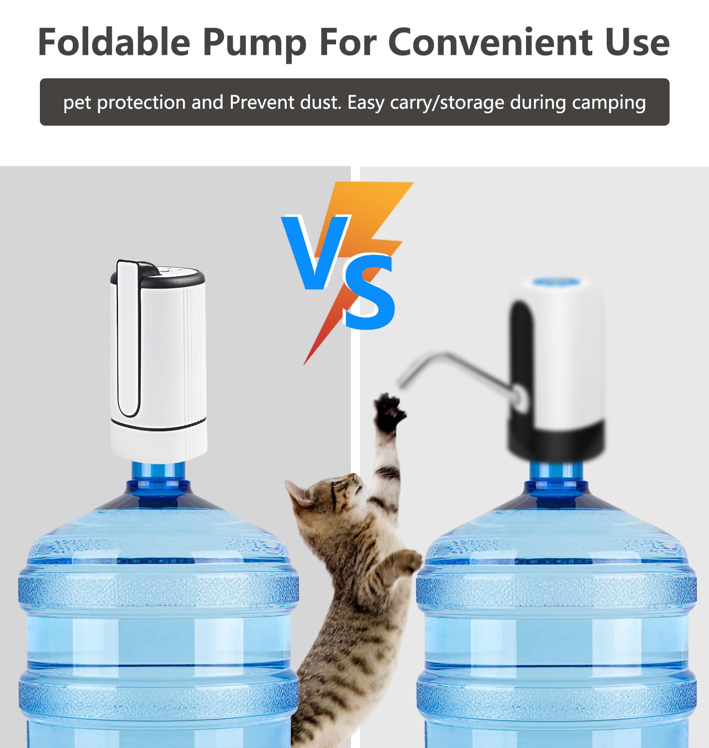 Selitofafa Drinking Water Dispenser - Water Cooler Dispenser - Portable Water Bottle Pump for Camping or Family and Office