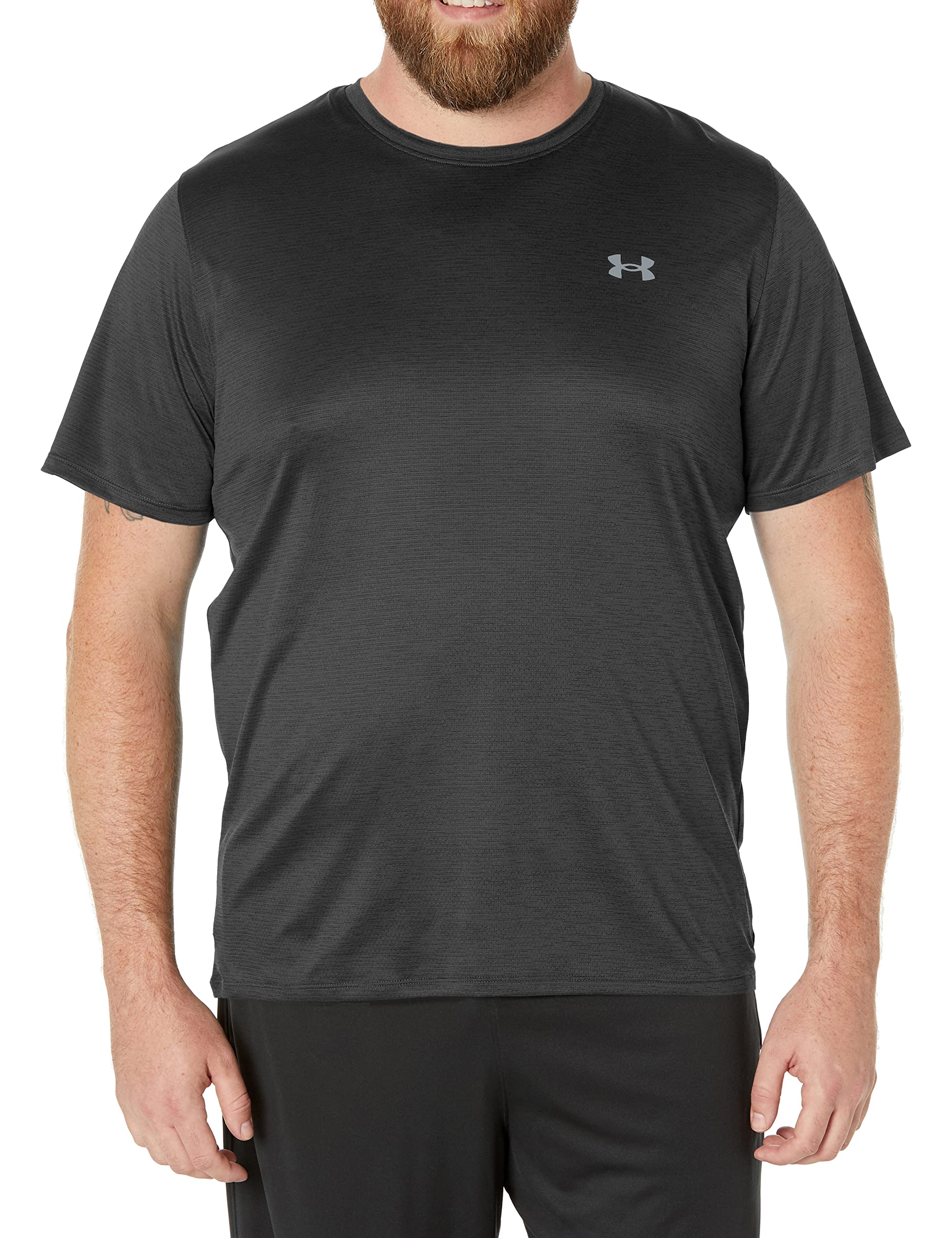 Under Armour mens Training Vent 2.0 Short-Sleeve T-Shirt , Black (001)/Pitch Gray , X-Large