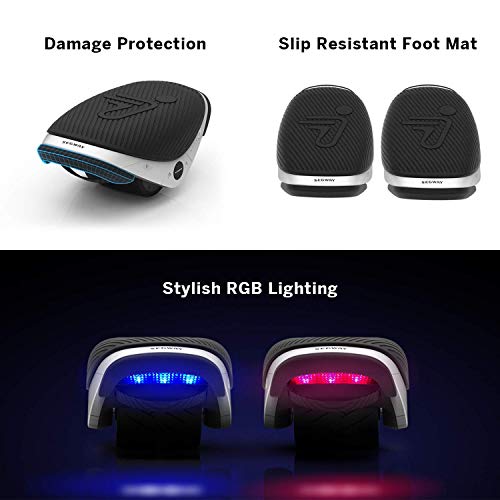 Segway-Ninebot Drift W1, Electric Roller Skates Hovershoes, Two Wheels self Balancing Scooter with RGB LED, Rollerblades for Kids and Adults