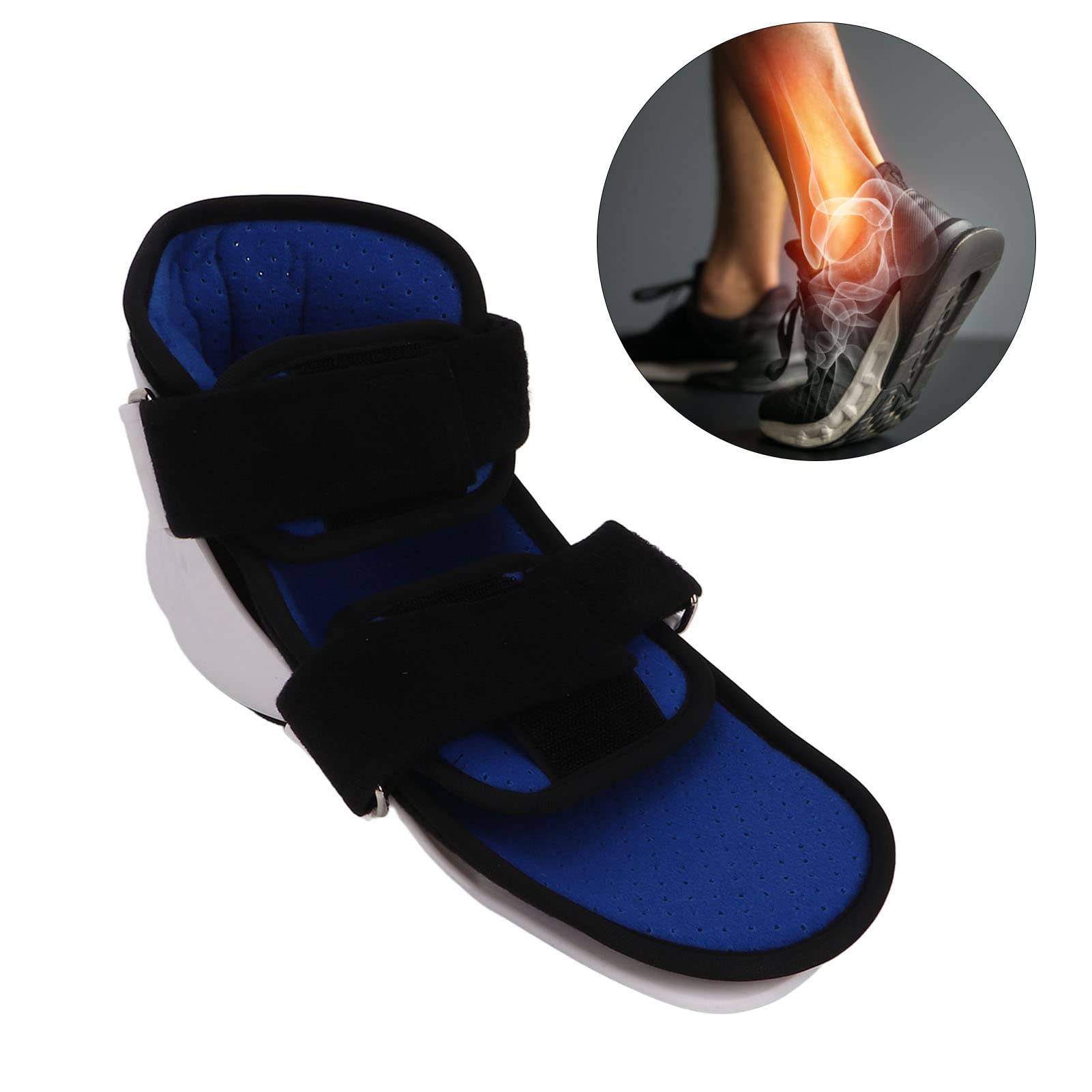 Ymiko Walking Boot,Breathable Comfortable Ankle Splint Adjustment Foot Drop Support Brace Injury Ankle Support Brace Fracture Boot (Right Foot S)