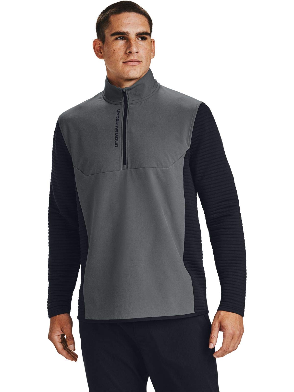 Under Armour Storm Evolution Daytona 1/2 Zip, Pitch Gray (012)/Black, Large
